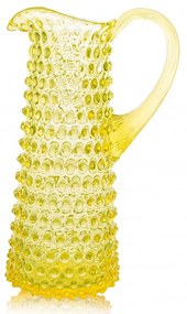 Kónický džbán, Jílek Glassworks, HOBNAIL, Citrín, 1 l