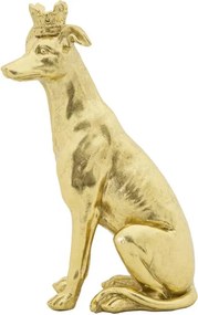 Dekorativní soška Dog 33 cm zlatá