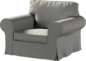 Potah na křeslo IKEA Ektorp barva šedá látka pletený vzor