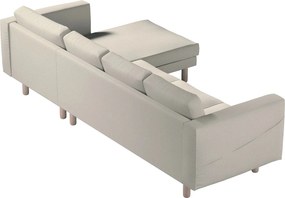 Potah na pohovku IKEA Norsborg 4-místná se šezlongem barva béžová látka pletený vzor