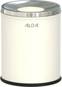ALDA Hotel Comfort bílá / Odpadkový koš / 7 l / lakovaná ocel / nerezo