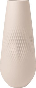 Villeroy&Boch Villeroy & Boch Manufacture Collier Beige váza Carré, vysoká 11,6 cm, 1,5 l