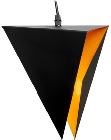 Toolight Trojúhelníková geometrická stropní lampa černá APP253-1CP