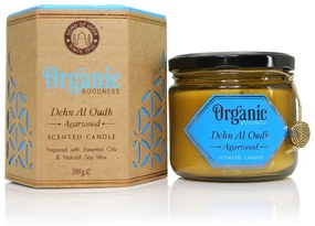 Song of India Vonná svíčka s víčkem Organic Goodness 200 g Dehn Al Oudh, Agárové dřevo