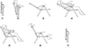 Zahradní křeslo Almeria, šedé