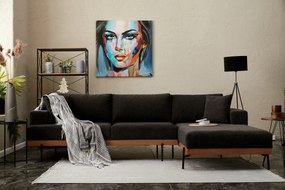 Hanah Home Rohová pohovka LIVA antracitová pravá 287 cm 825BLC2814