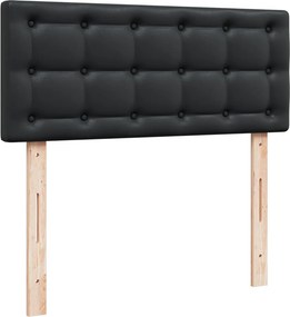 Box spring postel s matrací černá 120x190 cm umělá kůže 3288412