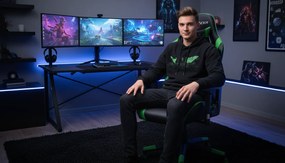 MERCURY Herní židle MRacer REGALIA - ekokůže, černá / zelená