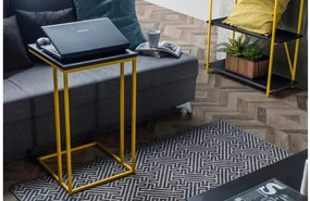 Žluto-černý odkládací stolek ve tvaru C Milwaukee