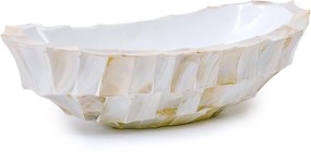 Shell perleťová miska bílá