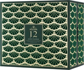 Voluspa 12denní adventní kalendář Holiday se zlatými nůžkami, 12×72 g
