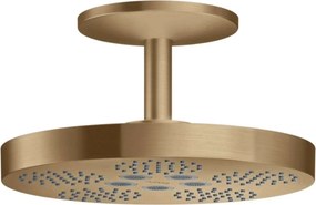 Axor One - Hlavová sprcha, průměr 28 cm, 2 proudy, kartáčovaný bronz 48492140