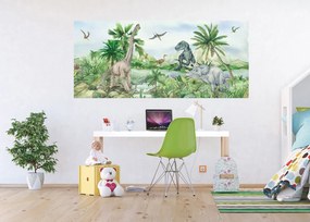 Dětská vliesová fototapeta na zed' Pradávný Svět | 170 x 75 cm | DFTDNH5505