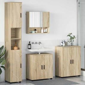 Sada koupelnového nábytku 4 ks Sonoma dub 61 x 35 x 64 cm 3393005