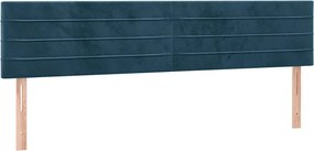 Box spring postel s matrací tmavě modrá 200x200 cm samet 3141387