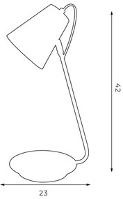 Stolní lampa TABLE LAMPS 1xE27/60W/230V
