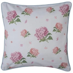 Bavlněný povlak na polštář s květy hortenzie Vintage Grace - 40*40cm