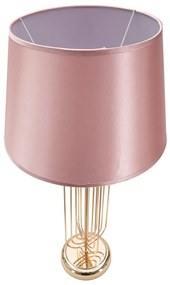 Růžová stolní lampa Mauro Ferretti Krista, výška 64 cm