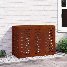 vidaXL Ochrana klimatizace Stříbrná 110 x 50 x 80 cm [865910] Barva: Povětrnostně odolná ocel