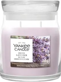 Yankee Candle Dried Lavender  Oak Signature Střední