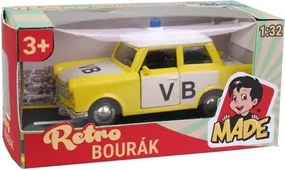 MaDe Auto Trabant-policejní, kovový / 12 cm / od 3 let