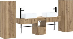 Sada koupelnového nábytku 5 ks Dub artisan 33 x 34,5 x 100 cm 3405982