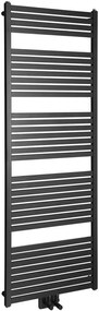 Aqualine, TONDI topné těleso 600x1690 mm, středové připojení, černá matná, DT496T