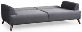 Hanah Home Třímístná pohovka BUHARA tmavě šedá