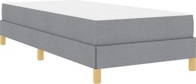 Postel s boxspringem s matrací Světle šedá 80 x 200 cm textil 3398521