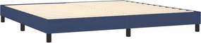 Box spring postel s matrací modrá 200x200 cm textil 3140007