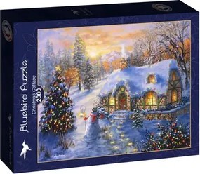 BLUEBIRD Puzzle Vánoční chaloupka / 2000 dílků / 98 x 69 cm