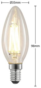LED žárovka filament E14 4W 827 svíčka dim 2ks