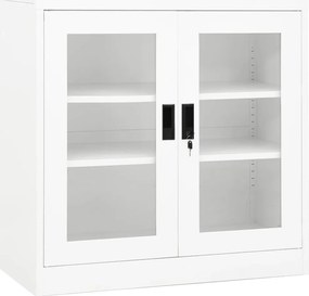 vidaXL Kancelářská skříň 90 x 40 x 90 cm ocel [335931] Barva: Bílá