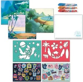 TOTUM Blok s aktivitami Stitch / Kreativní sada / gelová pera / samole