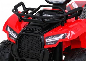 Ramiz Dětská čtyřkolka na baterie Storm červená + motor 25W + MP3 USB + LED
