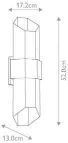 Quoizel QZ-CHASM-L-BKW - LED Venkovní svítidlo CHASM 2xLED/9,5W/230V IP44