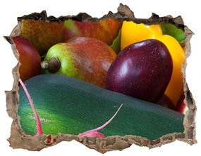 Wallmuralia Samolepící nálepka Ovoce a zelenina 95x64 cm