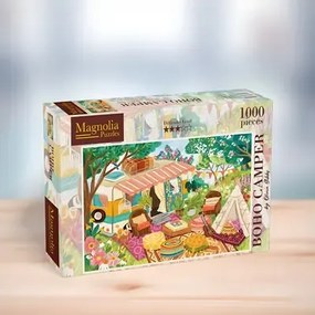 MAGNOLIA Puzzle Boho kempování / 1000 dílků / 68 x 48 cm