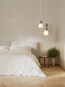 LED zeleno-bílé moderní svítidlo Clio