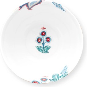 Pip Studio Flower Festival miska Ø15cm, modrá (stylová miska z tenkostěnného porcelánu)