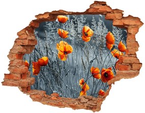Wallmuralia Samolepící nálepka na zeď Polní mák 90x70 cm