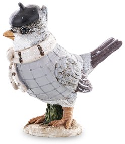 Figurka zimní ptáček s baretem 147553