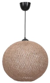 Béžové závěsné svítidlo se stínidlem z juty ø 38 cm – Opviq lights