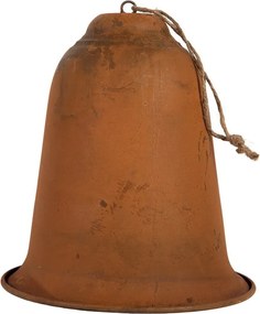 Rustikální rezavý závěsný zvonek Bell Rust M - Ø 15*17 cm
