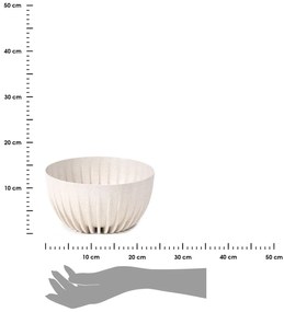 Květináč STRIPPED ECO 24 cm krémový