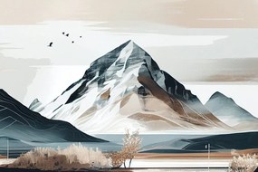 Obraz malebné hory ve skandinávském stylu Varianta: 60x40