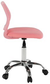 Tempo Kondela, s.r.o. Otočná židle, růžová/chrom, SELVA