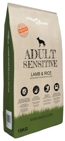 vidaXL Prémiové suché krmivo pro psy Adult Sensitive Lamb & Rice 15 kg