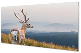 akrylový obraz jelen hory 140x70 cm