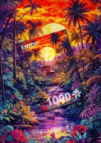 ENJOY Puzzle Soumrak v džungli / 1000 dílků / od 14 let